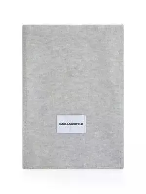 Karl Lagerfeld Logo Scarf - Grey