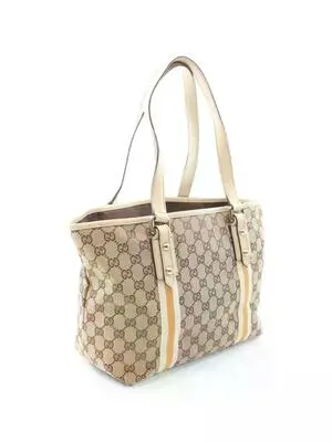 Gucci 2000s Gg Canvas Sherry Line Tote Bag