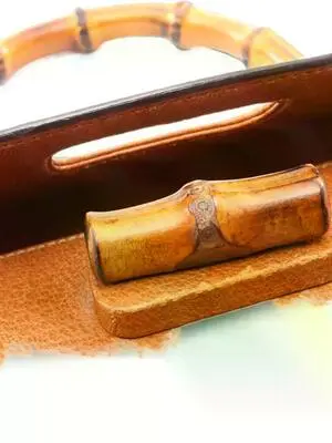 Gucci 2010s Bamboo Leather Tote Bag