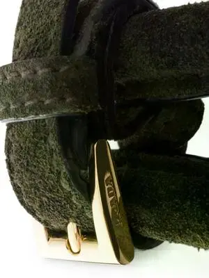 Prada Large Suede Tote Bag - Green