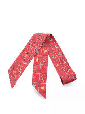 Hermès 2010s Silk Scarf - Red