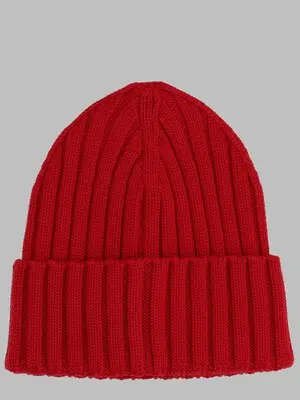 Moncler Ribbed Logo Patch Beanie