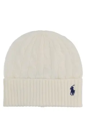 Polo Ralph Lauren Cable Knit Beanie - Ivory