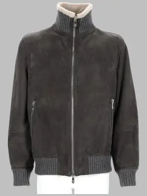 Brunello Cucinelli Giacca Bomber In Pelle