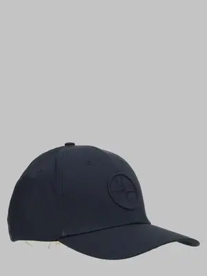 Stone Island Baseball Cap With Embossed Logo