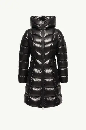 Moncler Marusse Hooded Mid-length Down Jacket - Black