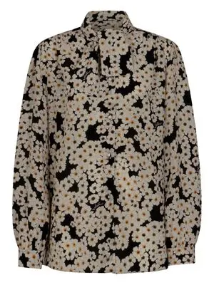 Valentino Garavani Floral Print Silk Blouse