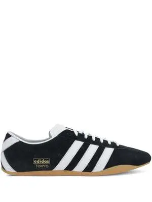 Adidas Lace-up Suede Sneakers With Leather Lining - Nero