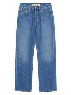 Valentino Garavani Denim Trousers, Regular Fit, Five-pocket Style - Blu