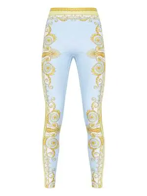 Versace Spring Baroque Print Elastic Waist Trousers