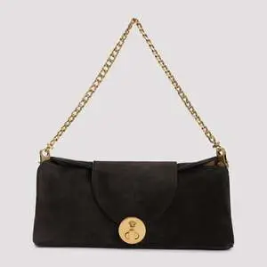 Versace Mini Leather Clutch Handbag - Brown