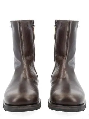Our Legacy Leather Boots - Green