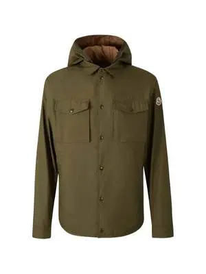 Moncler Detachable Down-filled Inner Jacket With Logo Patch And Snap Pockets - Verde