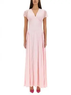 ROTATE BY BIRGER CHRISTENSEN Maxi Dress With Drape