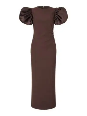 ROTATE BY BIRGER CHRISTENSEN Puff Sleeve Floral Maxi Dress
