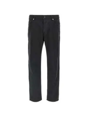 Stone Island Research Jeans With Star Embroidery - Nero