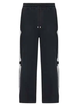 Amiri Elasticated Drawstring Waist Pants With Bone Detail And Side Slit Pockets - Nero