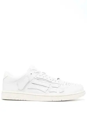 Amiri Sewn Skeleton Leather Applique Sneakers - Bianco