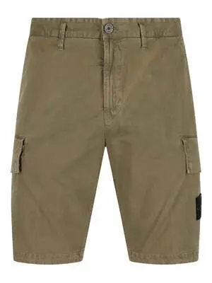 Stone Island Asymmetrical Seam Cargo Shorts