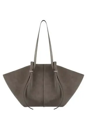 Yuzefi Mochi 100% Leather Shoulder Bag - Beige