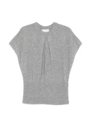 LISA YANG Cashmere-silk Crewneck Sweater With Ribbed Hems