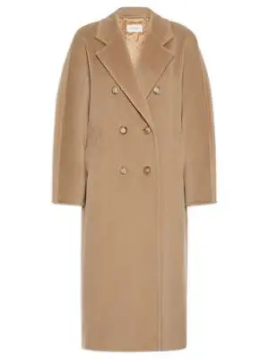Max Mara Oversized Wool & Cashmere Beaver Wrap Coat - Beige