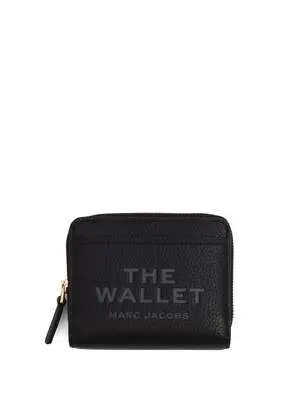Marc Jacobs 11 X 9 X 3 Cm Leather Snap Wallet For With Coin Purse - Nero