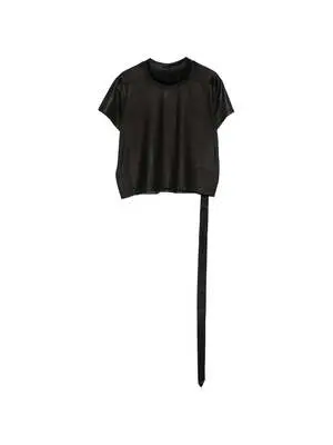 Rick Owens Cropped Ribbed Neck T-shirt