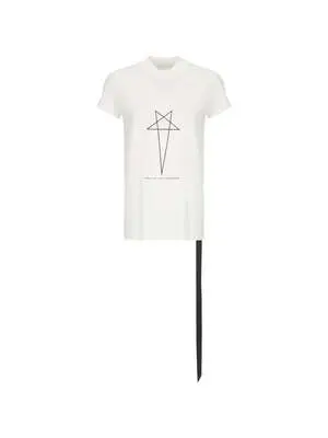 Rick Owens Graphic Print Cotton T-shirt - Bianco