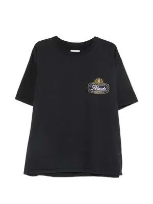 Rhude Safari Crest Tee For - Blkbluerd