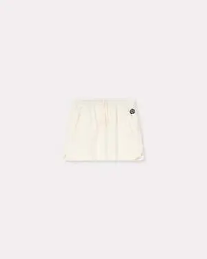 Kenzo Elastic Waist Mini Skirt With Tie & Side Pockets