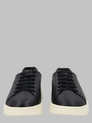 Hugo Leather Low-top Sneakers - Black