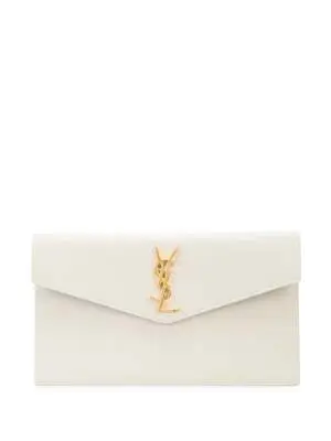 Saint Laurent Mini Leather Crossbody Bag - Bianco