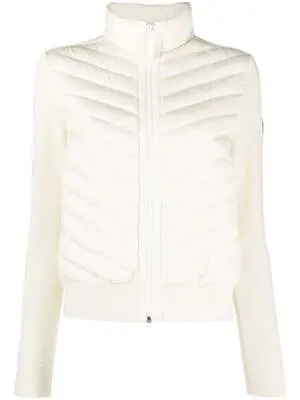 Canada Goose Wool Jacket With Rib-knit Cuffs, Down-filled Collar & Zip Pockets - Bianco