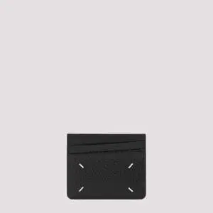 MAISON MARGIELA Mini Leather 6-card Holder - Black