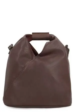 MAISON MARGIELA Mini Eco-leather Crossbody Bag With Top Handle - Brown