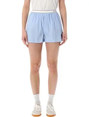 SPORTY & RICH Relaxed-fit Heritage Boxers Size - Blue Stripe