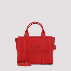 Marc Jacobs Leather Small Tote Handbag - Red