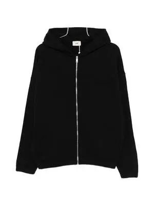 AUTRY Full-zip Hoodie With Embroidered Logo Patch - Nero