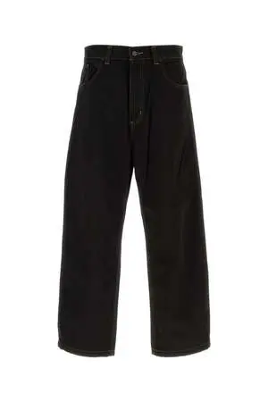 Carhartt Work In Progress Brandon Logo-patch Jeans - Black