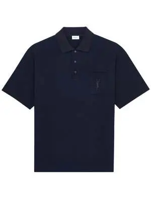 Saint Laurent Logo Polos For Men