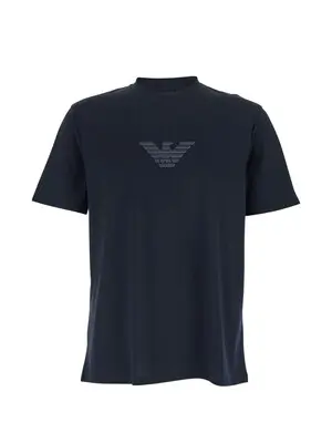 Emporio Armani Logo Cotton T-shirt - Blue