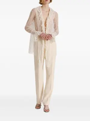 Alberta Ferretti Tulle Shirt