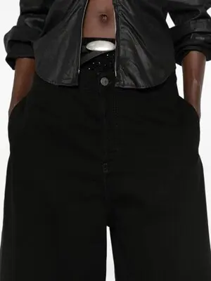 Attico Denim Cotton Bermuda Shorts