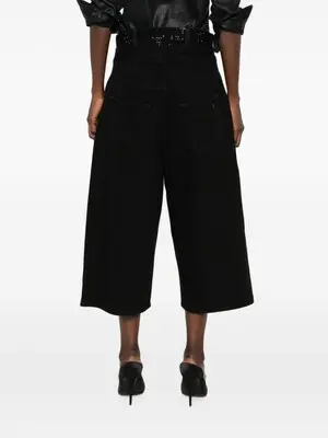Attico Denim Cotton Bermuda Shorts