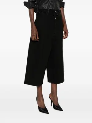 Attico Denim Cotton Bermuda Shorts