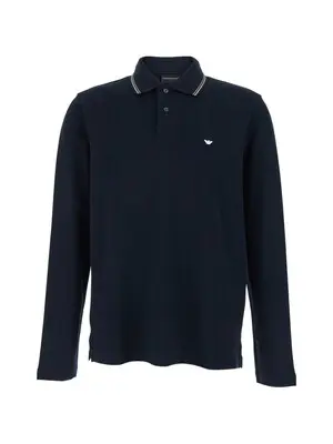 Emporio Armani Men Embroidered Polos For Men