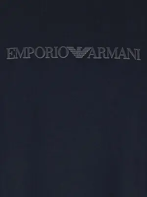 Emporio Armani Logo Cotton T-shirt - Blue