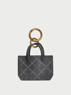 BY MALENE BIRGER Ada Charm Keychain - Charcoal
