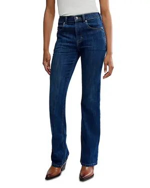 Free People Double Knot High Rise Straight Leg Jeans